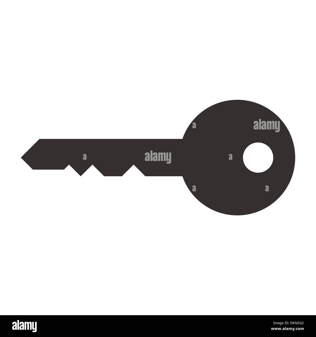 Key symbol isolated on white background Stock Photo - Alamy