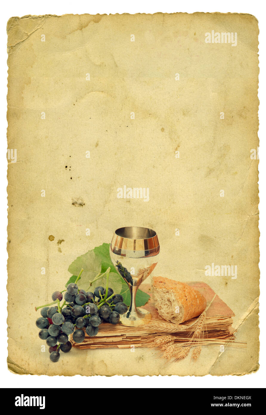 Bread wheat symbol christian communion hi-res stock photography and ...