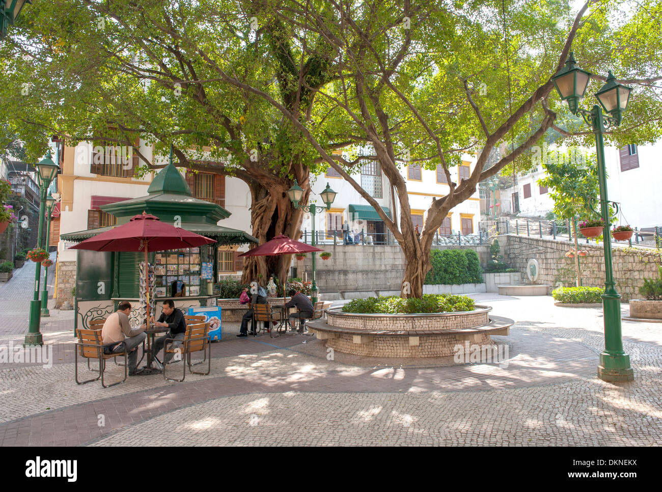 Lilau Square forms the centre of the Portuguese quarter of Macau, a ...