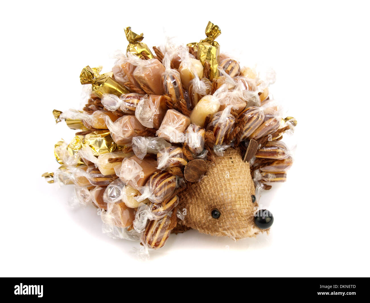 Hedgehog decorated with sweets Stock Photo - Alamy