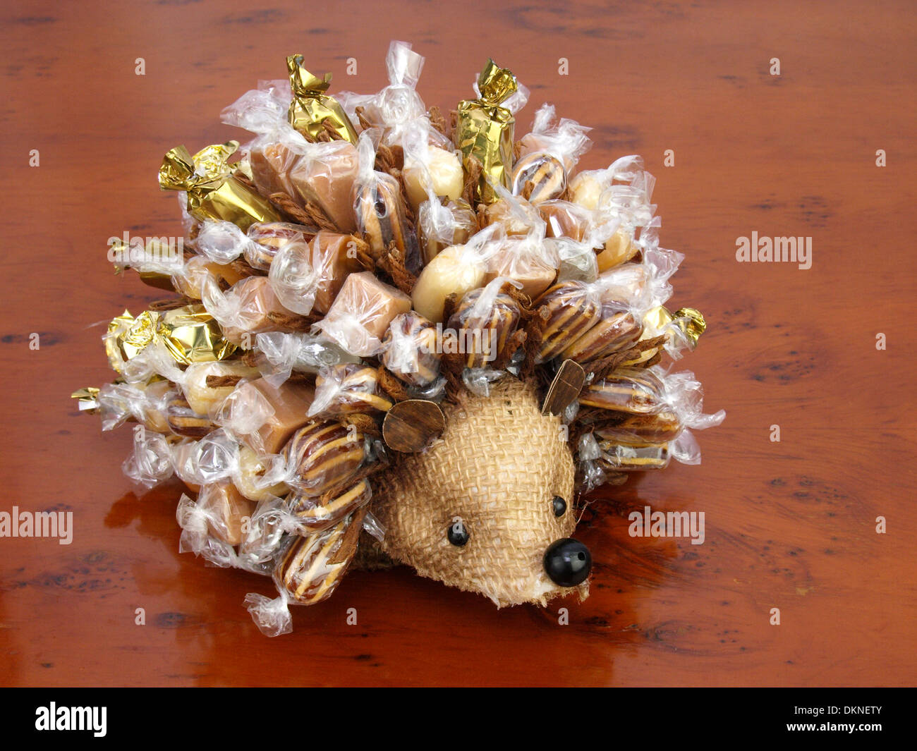 Hedgehog decorated with sweets Stock Photo - Alamy