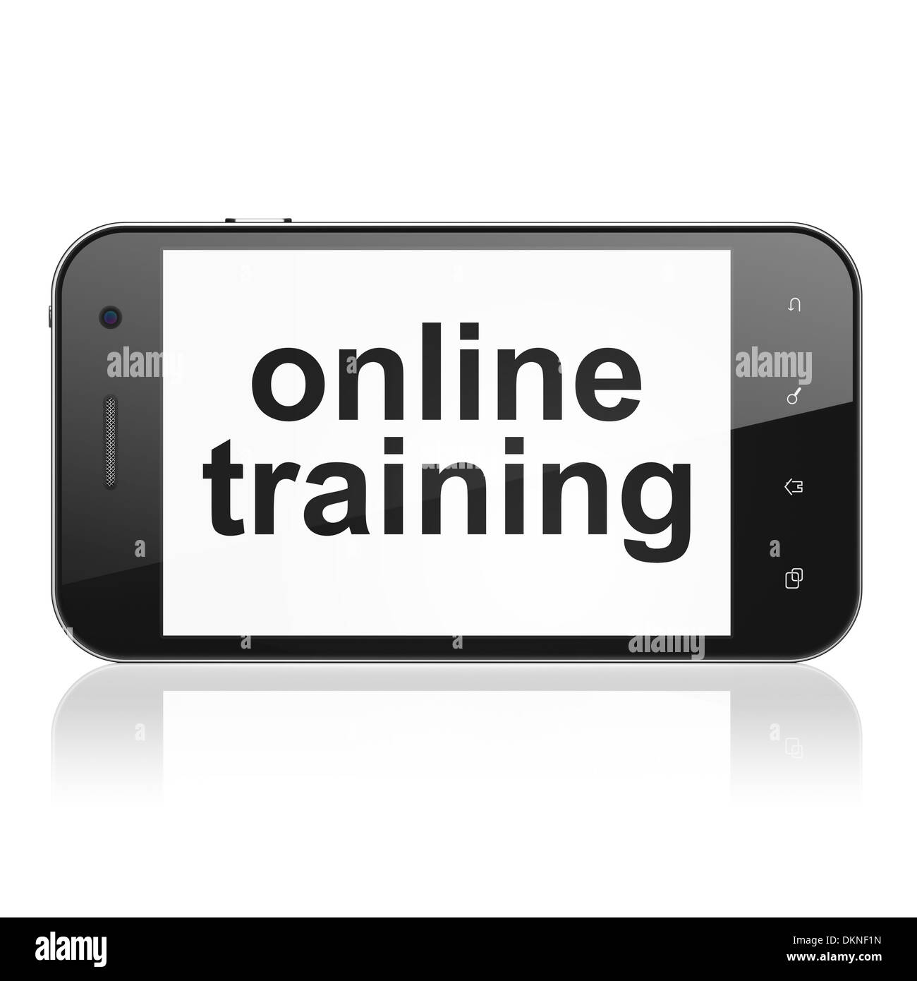 Education concept: Online Training on smartphone Stock Photo - Alamy