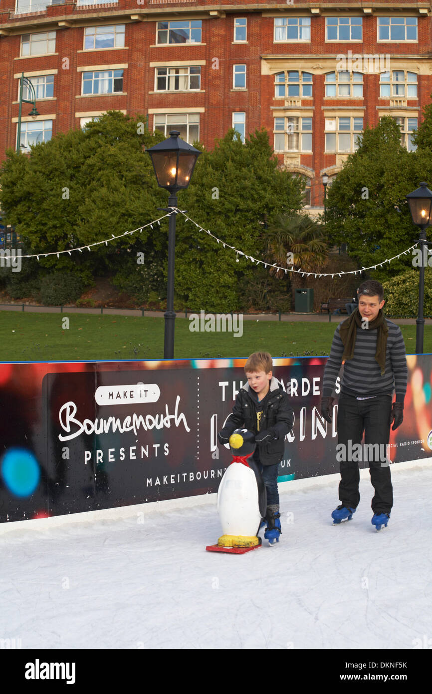 Bournemouth christmas ice rink hi-res stock photography and images - Alamy