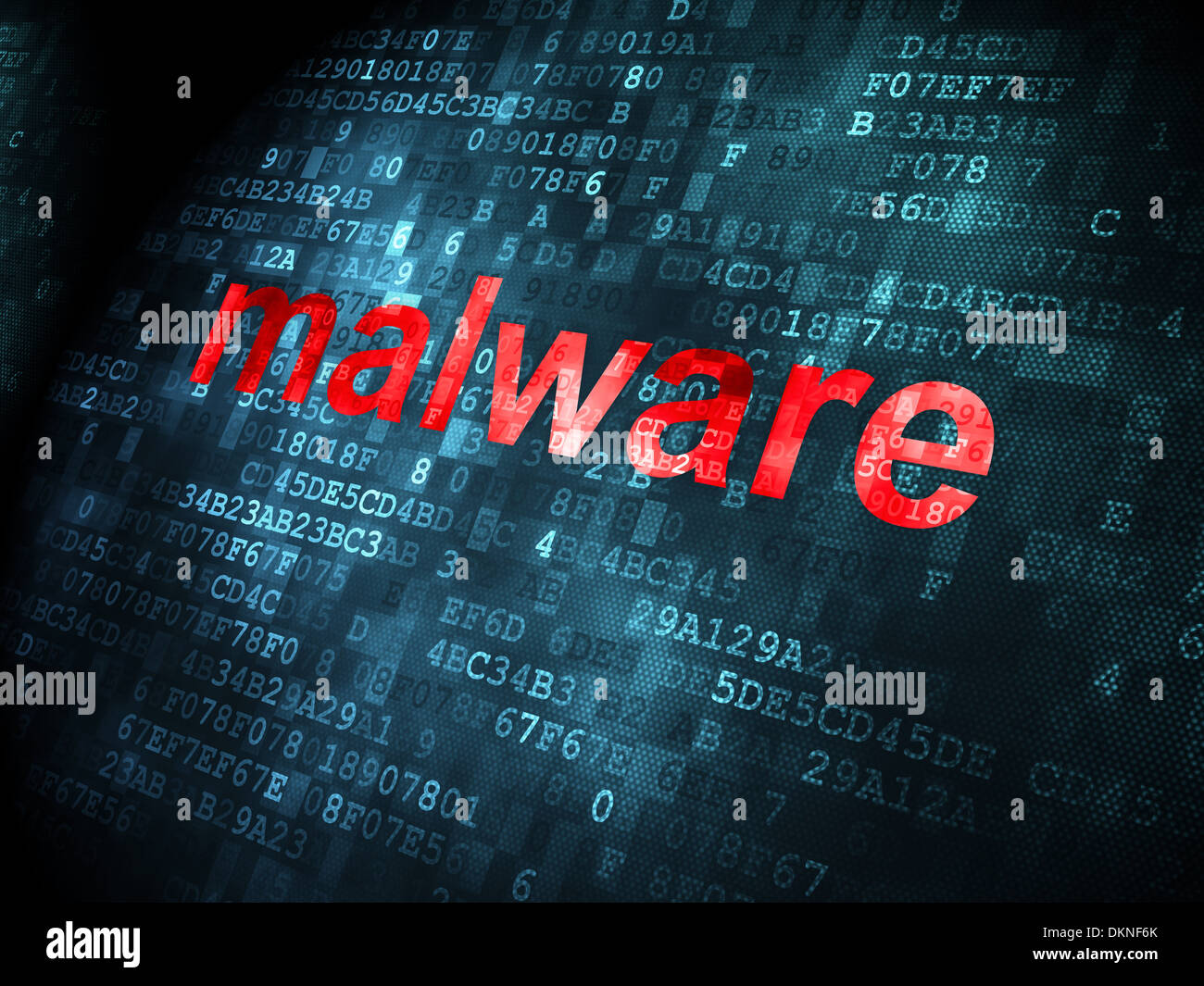 Protection concept: Malware on digital background Stock Photo - Alamy