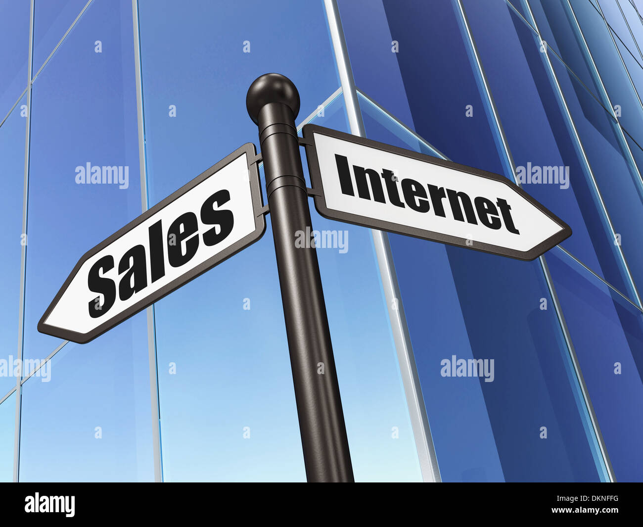 Advertising concept: Internet Sales on Building background Stock Photo ...