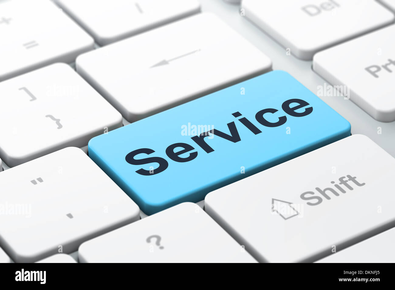 Finance concept: Service on computer keyboard background Stock Photo ...