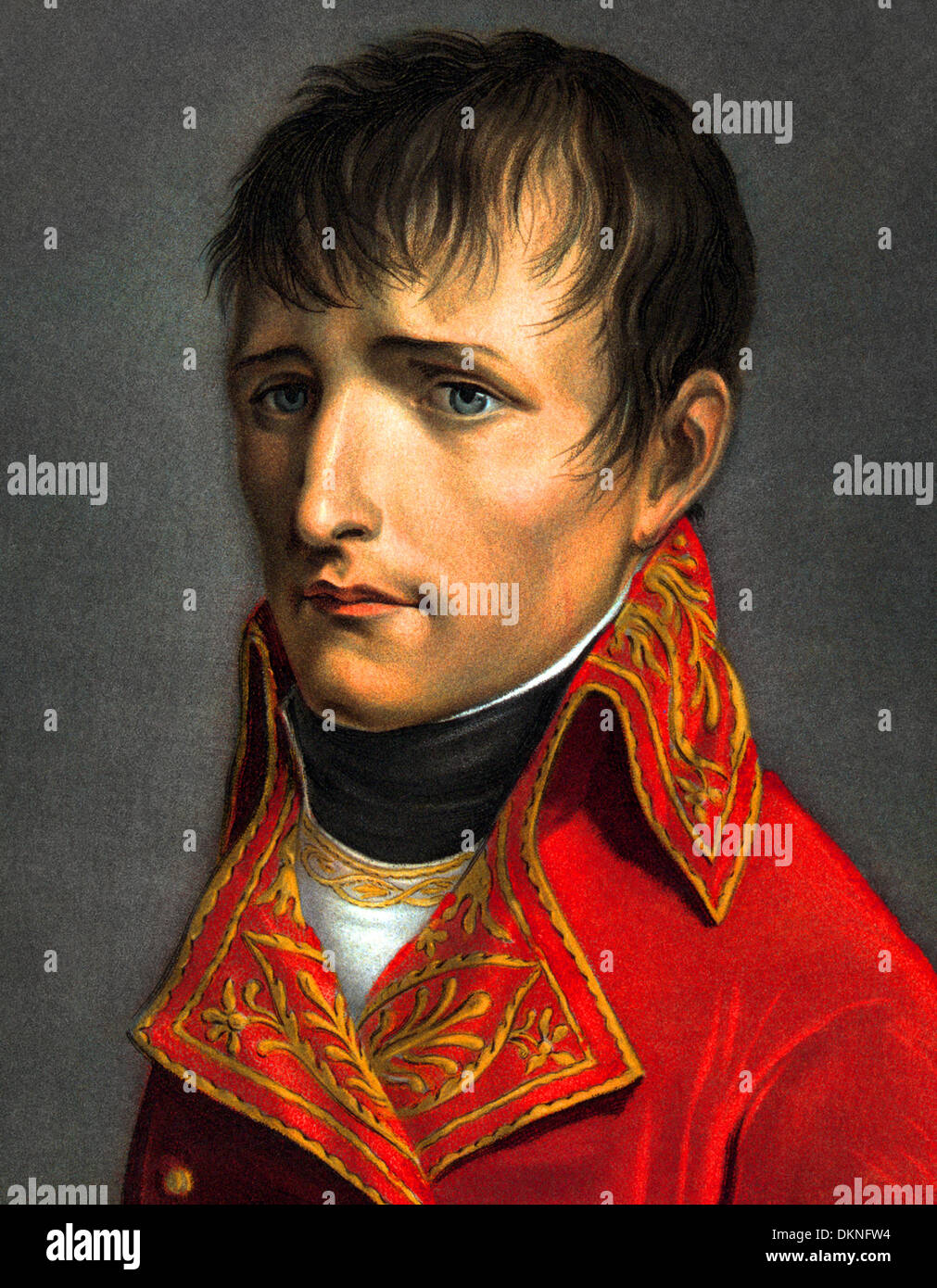 Vintage portrait of Napoleon Bonaparte Stock Photo - Alamy