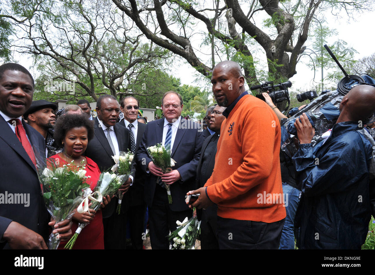 HOUGHTON, SOUTH AFRICA. 7th Dec, 2013. Ministers Fikile Mbalula and ...