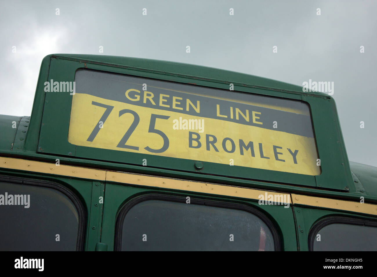 Green Line Bus Sign Stock Photo - Alamy