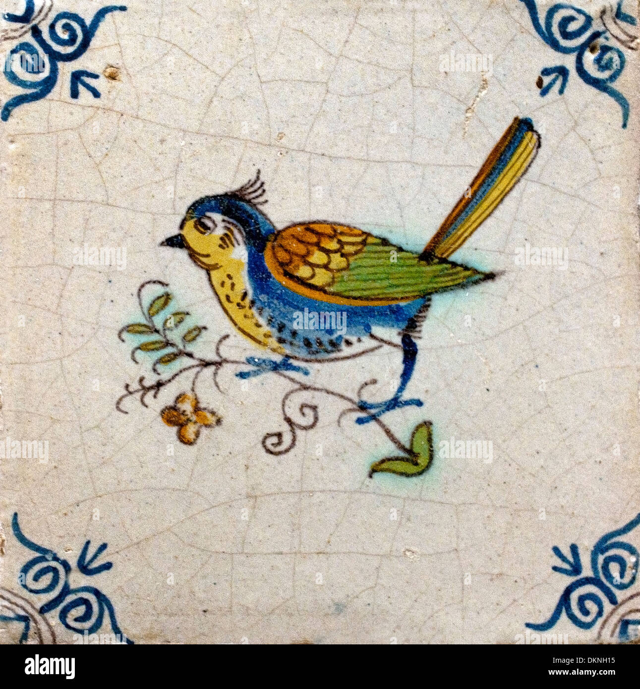 Delft tile bird hi-res stock photography and images - Alamy