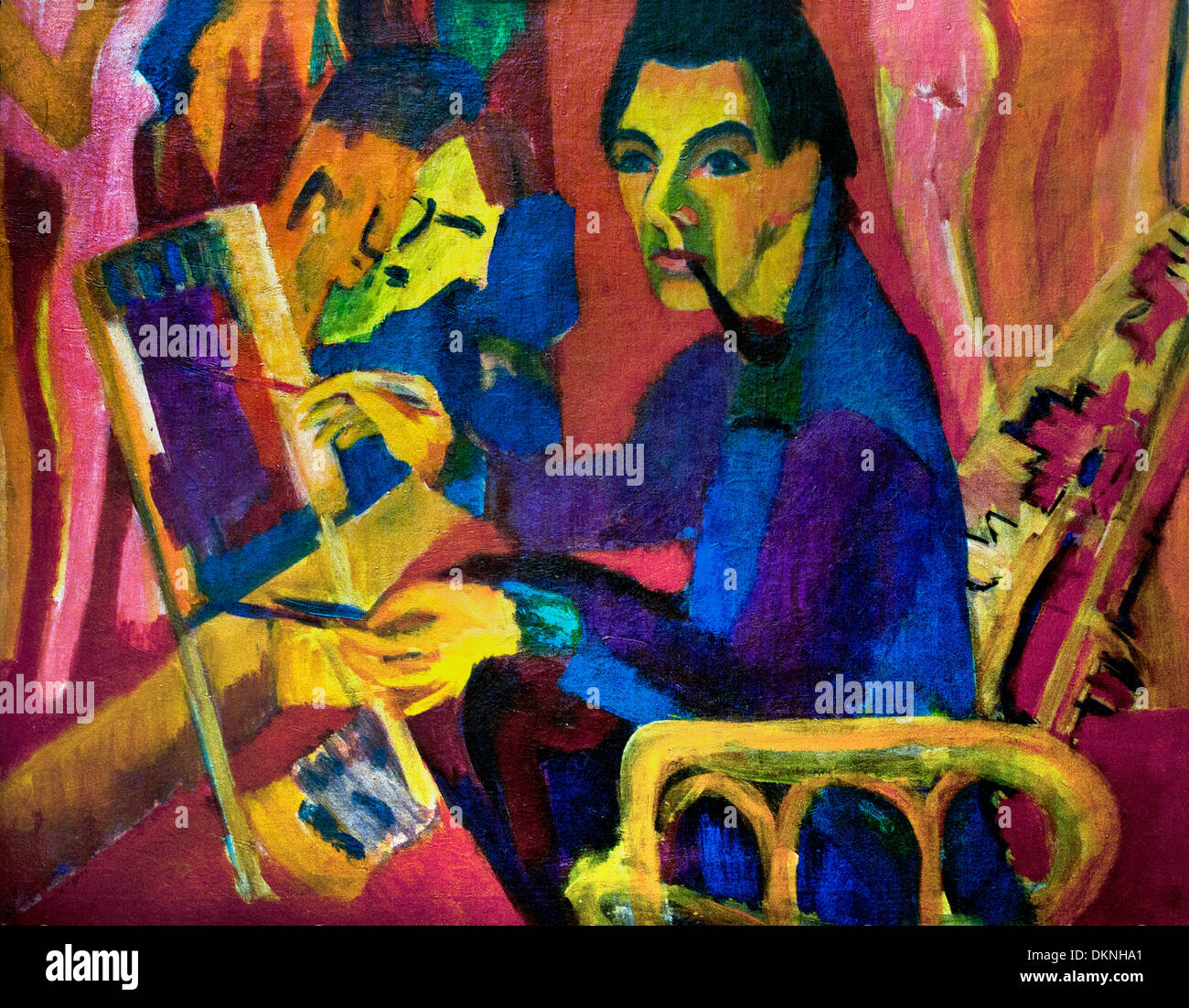 Kirchner in his studio 1925 by jan wiegers hi-res stock photography and ...