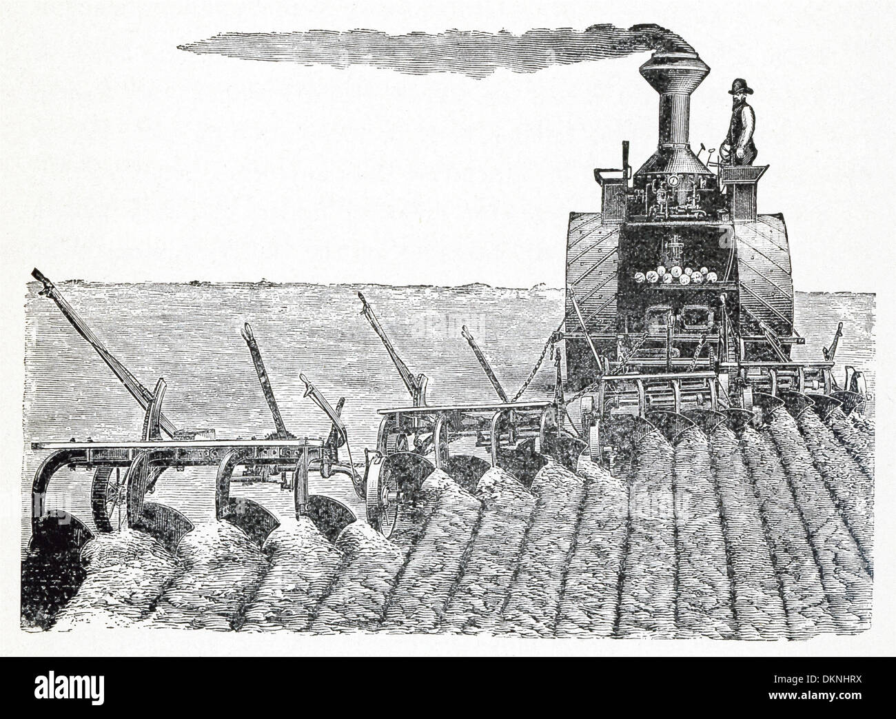 This illustration of Best's Traction Engine dates to 1901. The machine ...