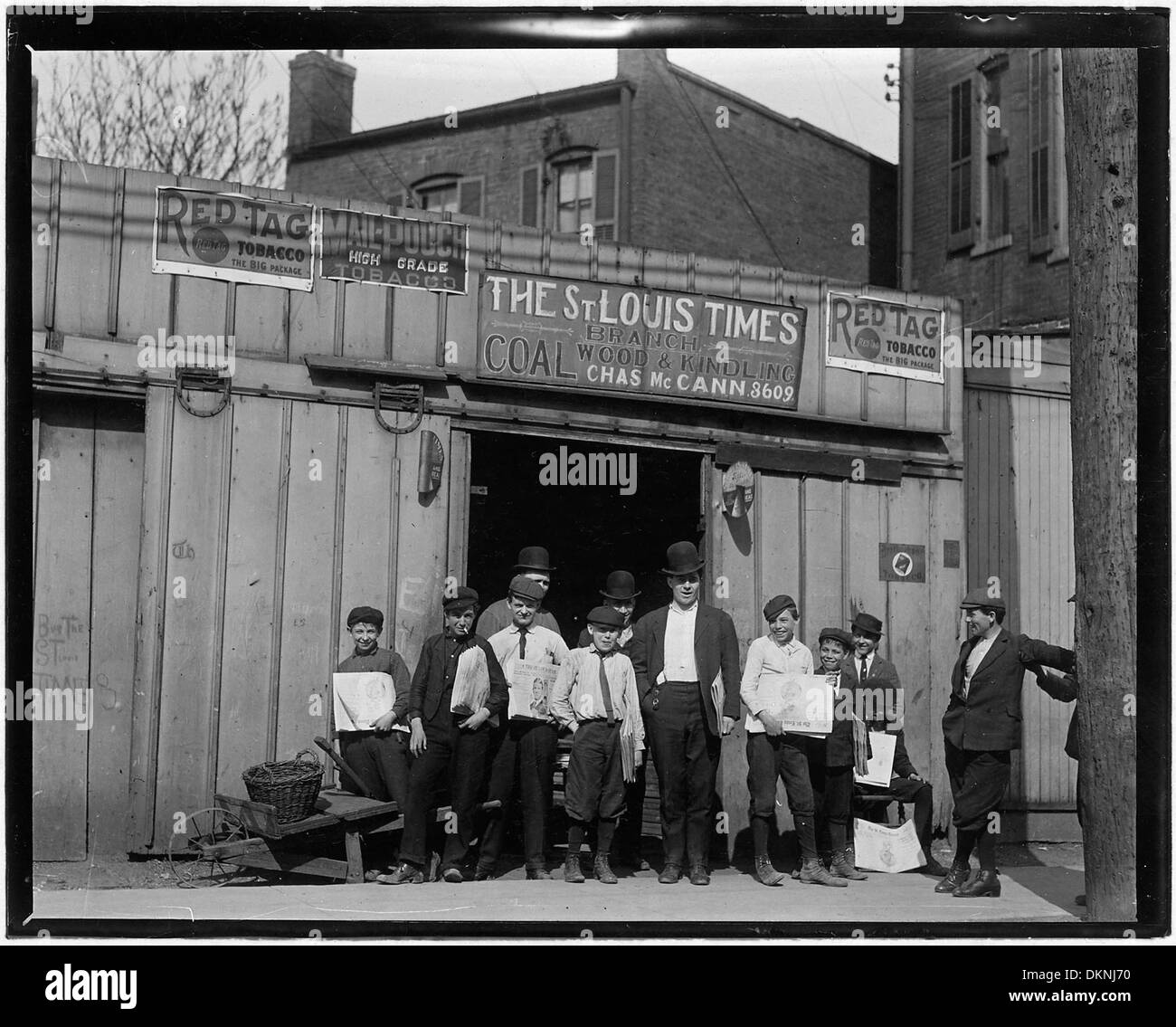 This photograph depicts a branch office located within a coal shed in ...