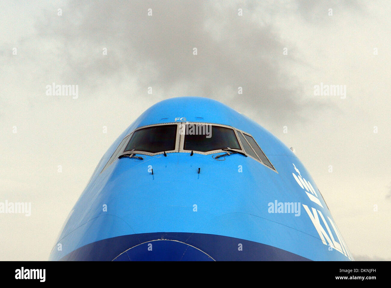 Front, plane, Boing, 747, 400, KLM, airplane, airport, airliner, day ...