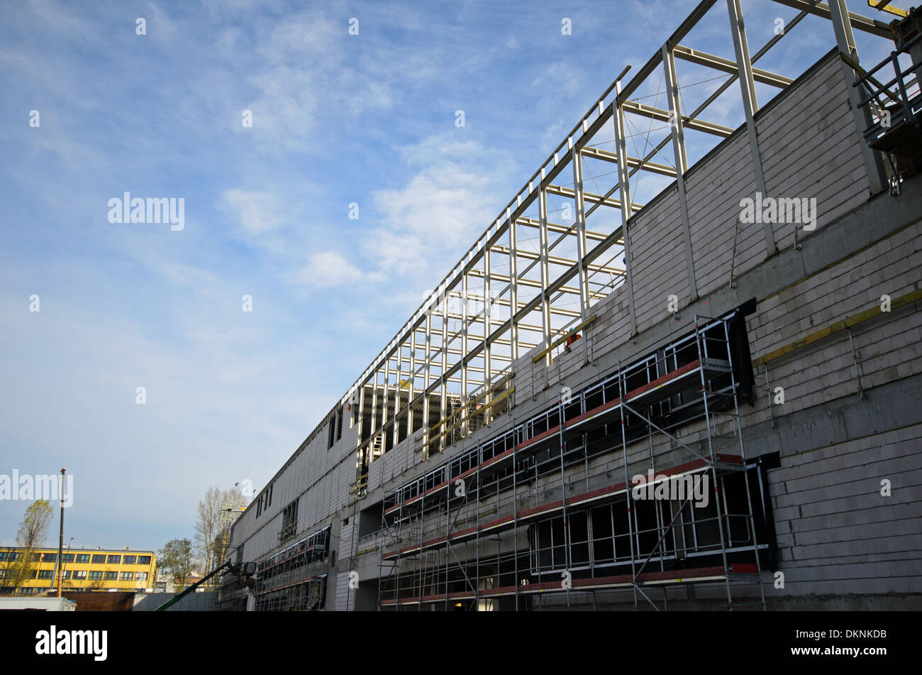 Photo of new building being constructed Stock Photo - Alamy