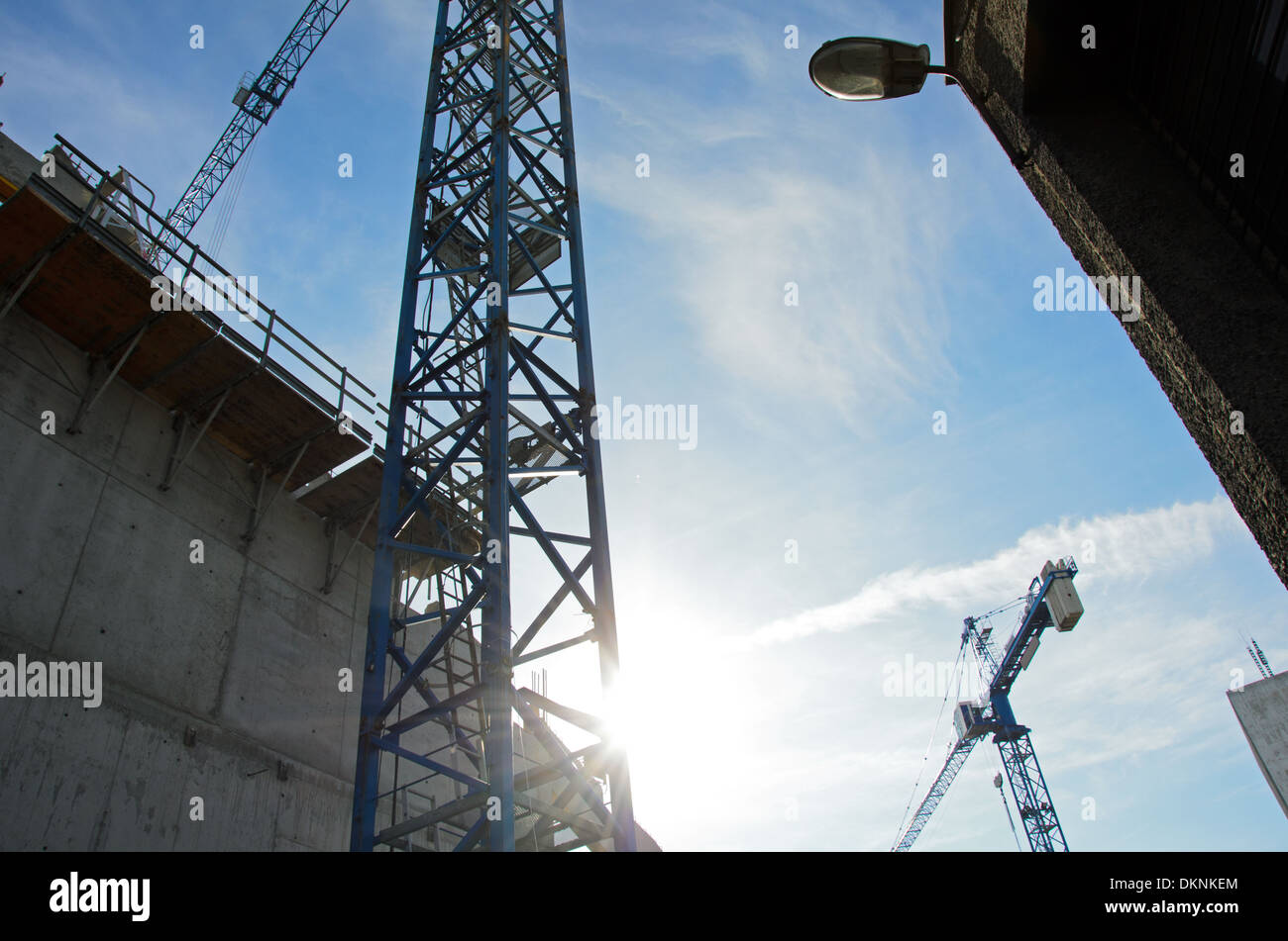 Photo of new building being constructed Stock Photo - Alamy