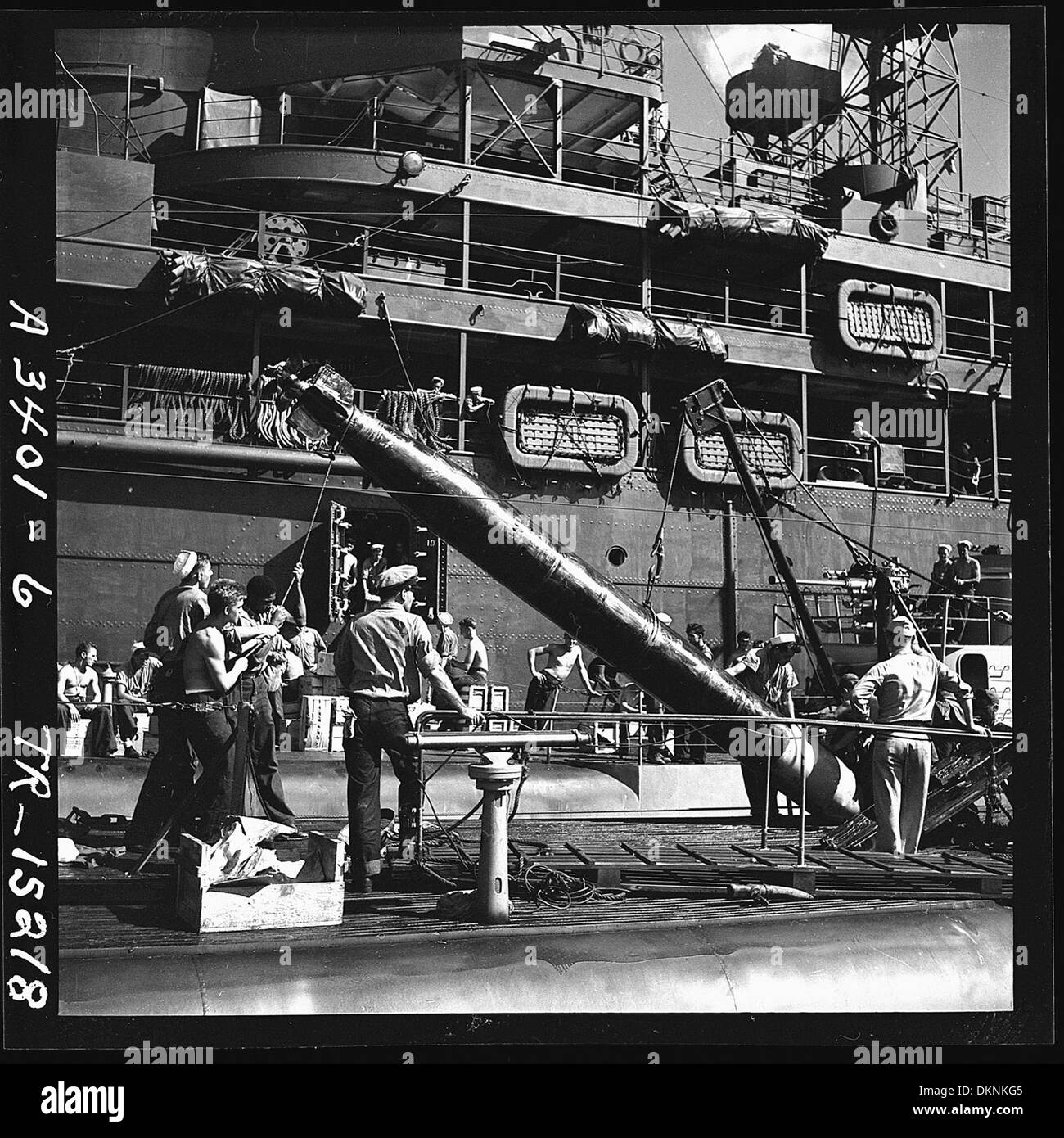 Crew transfer ship Black and White Stock Photos & Images - Alamy