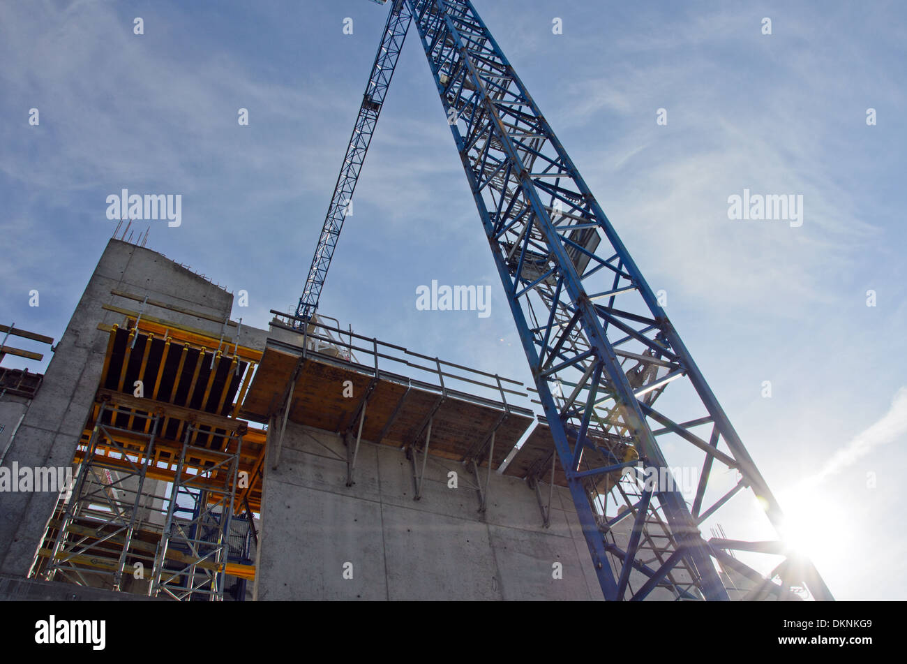 Photo of new building being constructed Stock Photo - Alamy