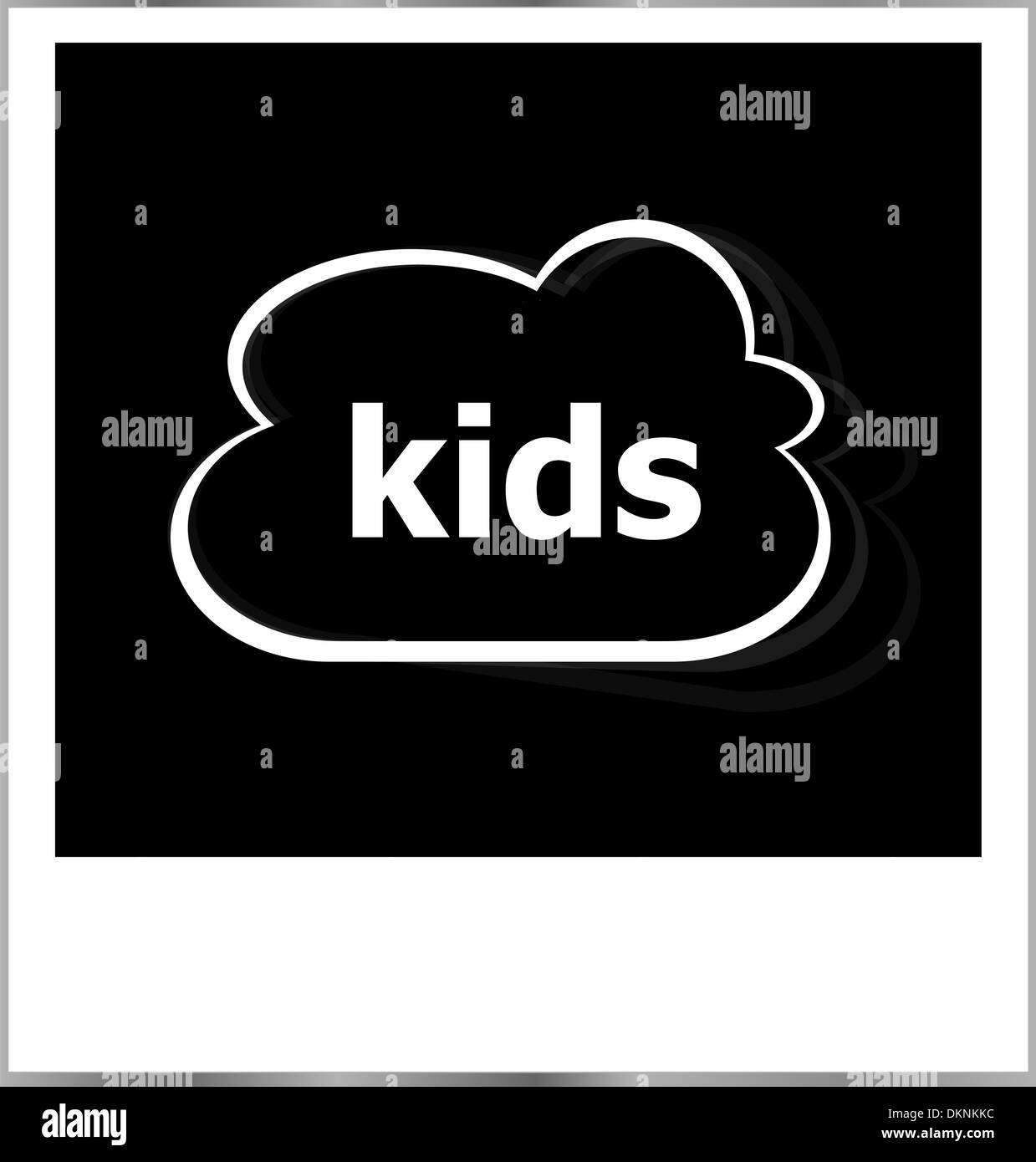 Kids symbol Black and White Stock Photos & Images - Alamy