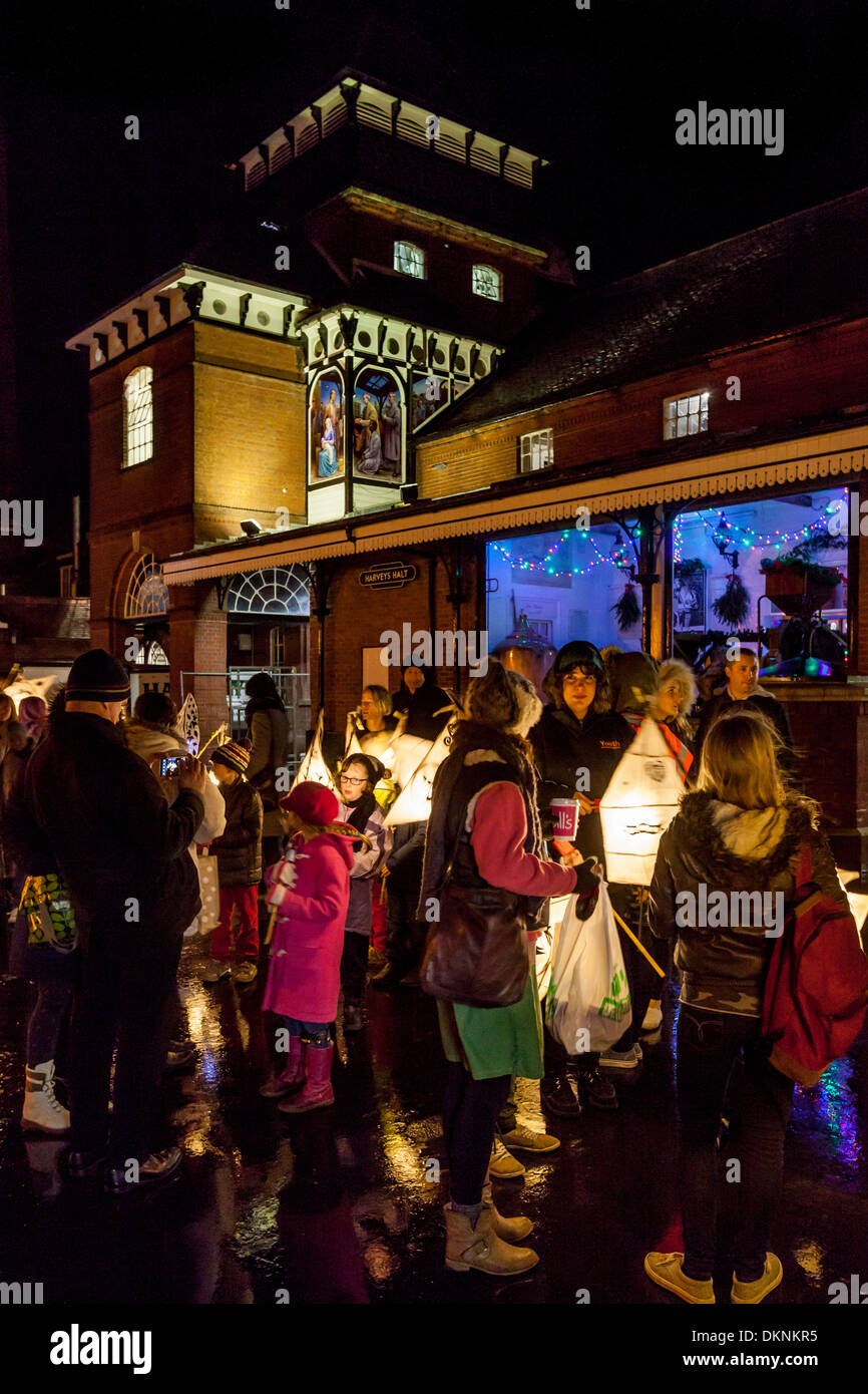 Procession With Colourful Lanterns High Resolution Stock Photography ...