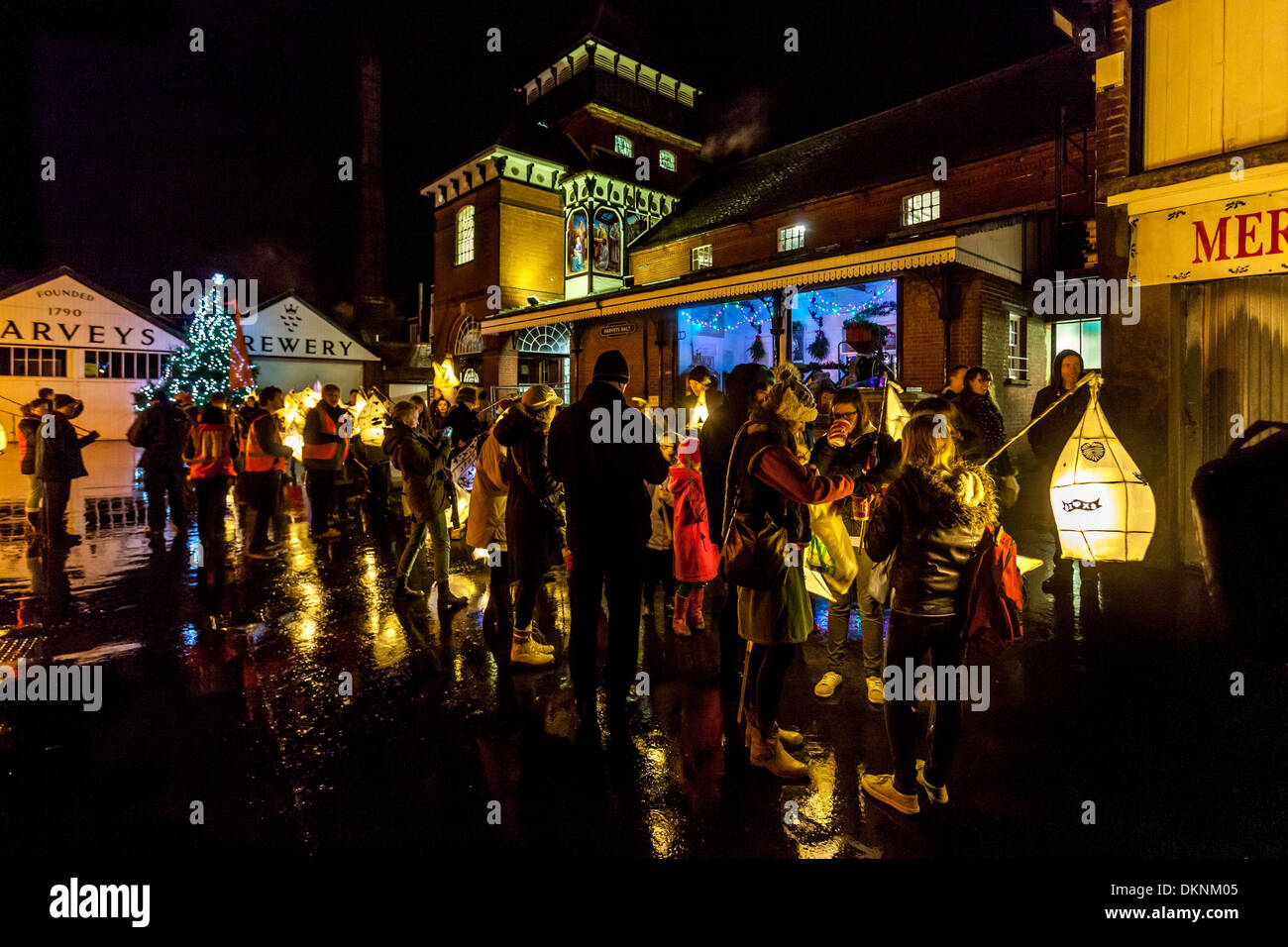Procession With Colourful Lanterns High Resolution Stock Photography ...