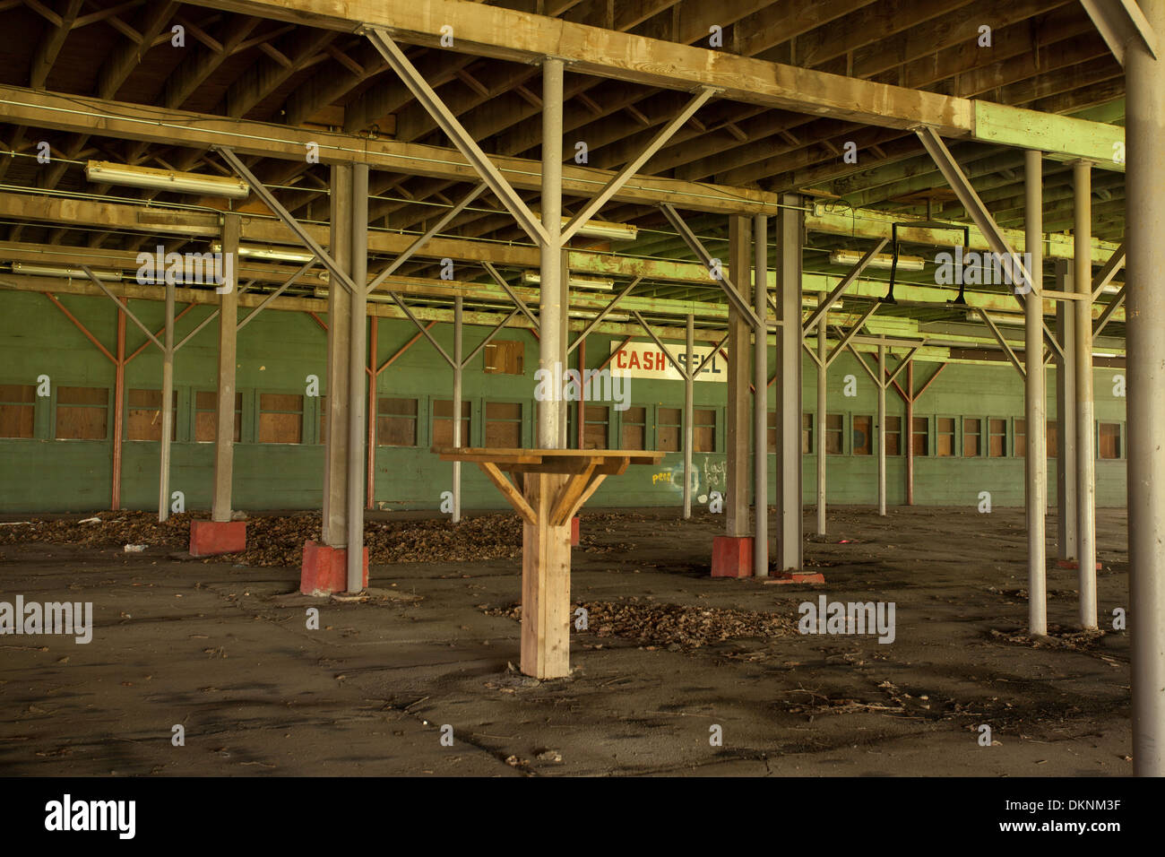 Betting area of abandoned horse track at old fairgrounds in Great ...