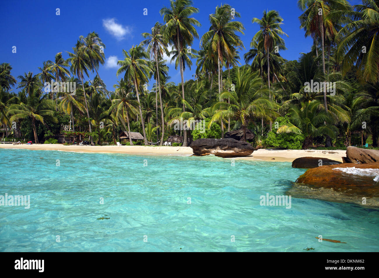 Tropical island beach Stock Photo - Alamy