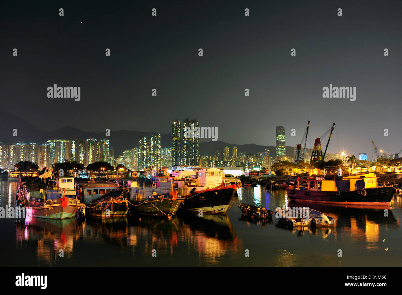 Nice night city Stock Photo - Alamy