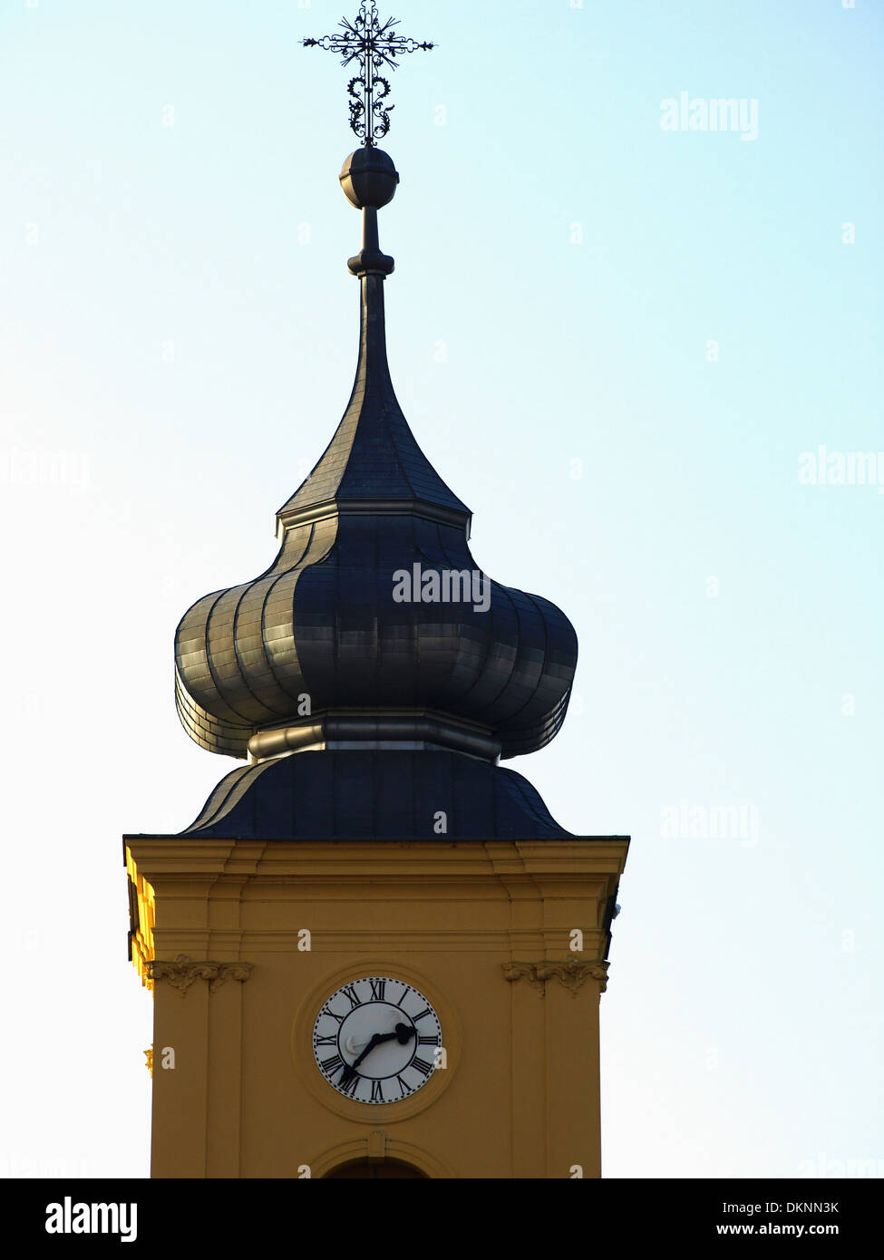Church clock tower Stock Photo - Alamy