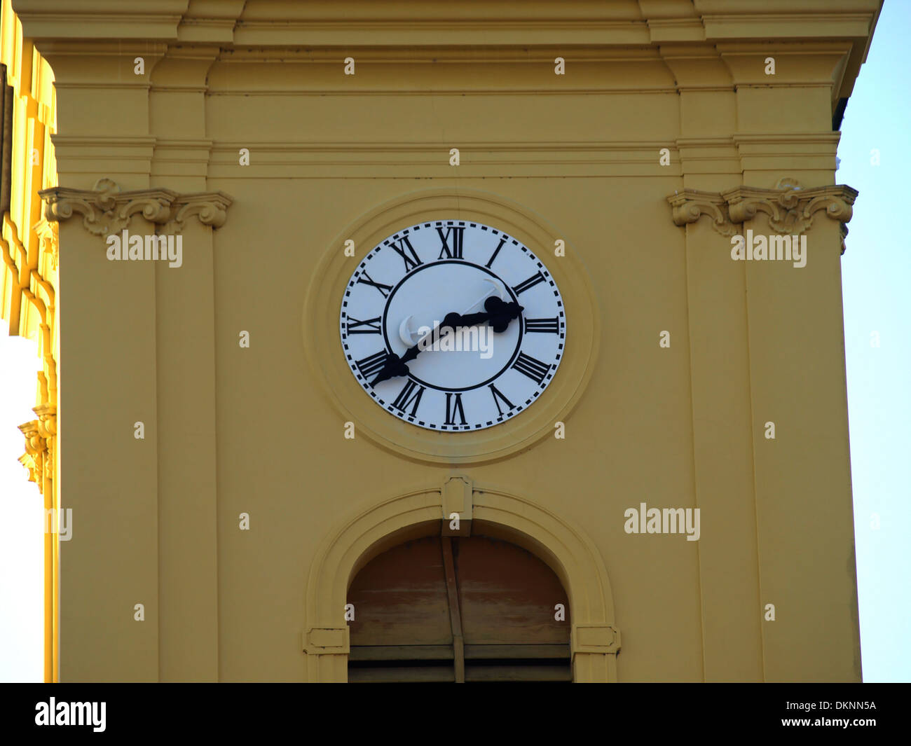 church tower with clock Stock Photo - Alamy