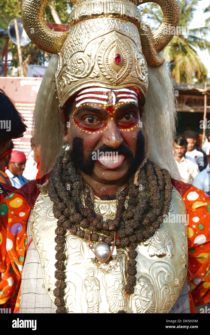 a south indian artist playing a mythological character Stock Photo - Alamy