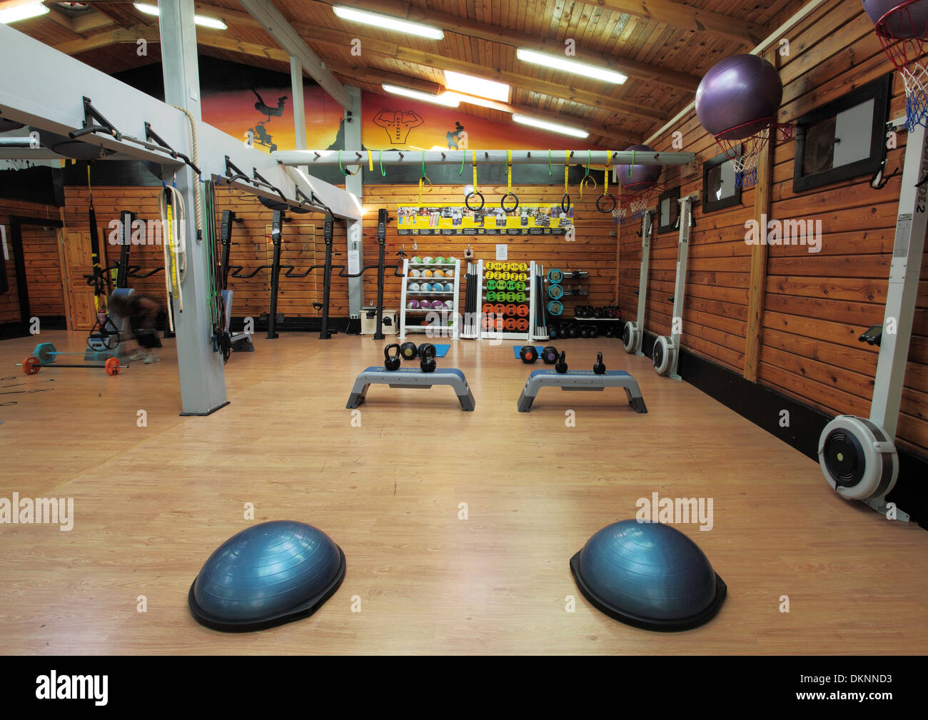 View of gymnasium Stock Photo - Alamy