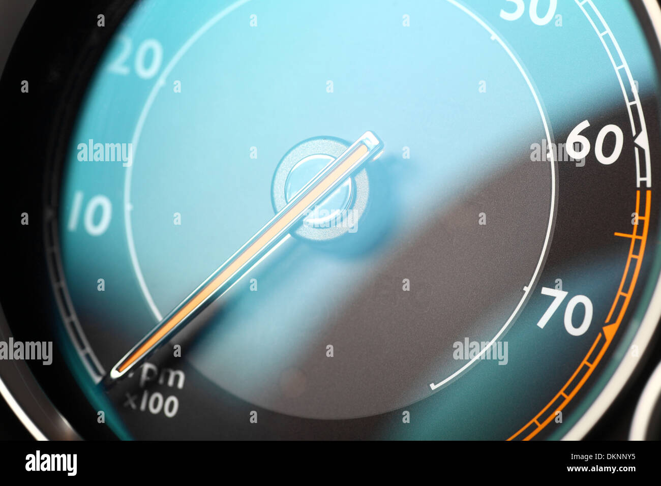 Detail of a tachometer in a car Stock Photo - Alamy
