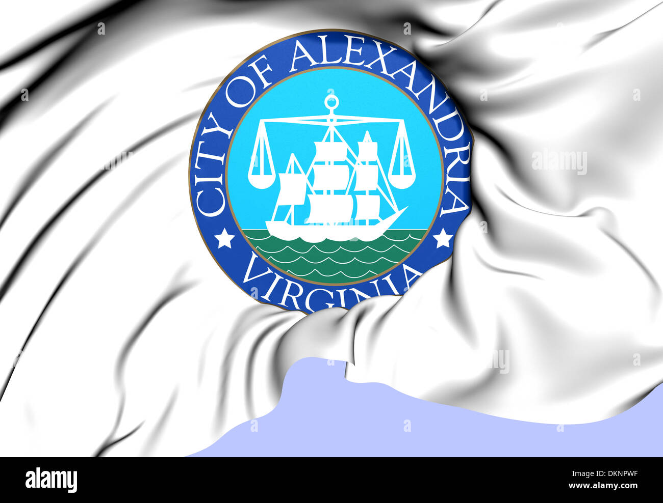 Flag of Alexandria, USA. Close Up Stock Photo - Alamy