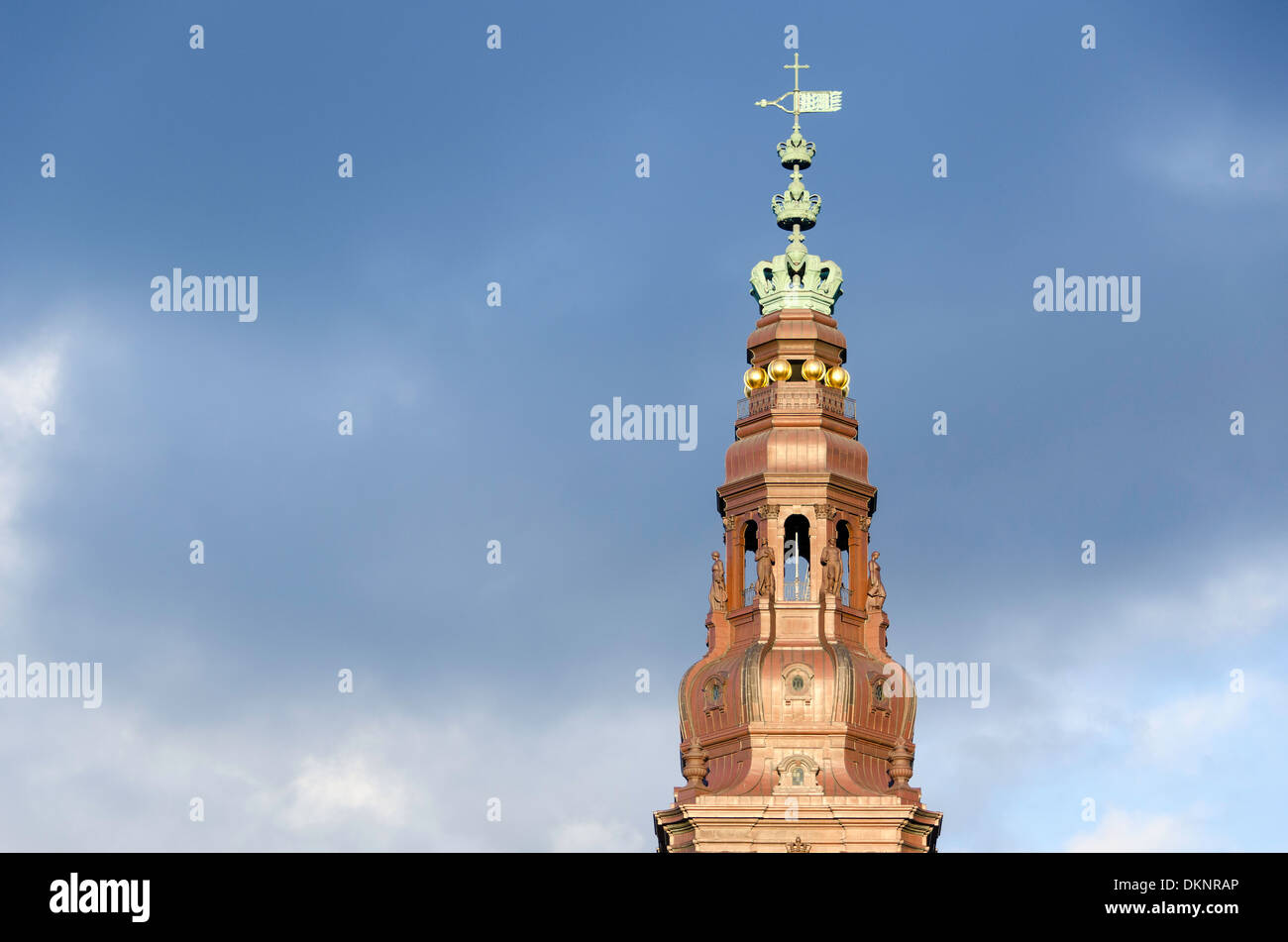 Tower of Christiansborg castle the Danish Parliament Building in ...