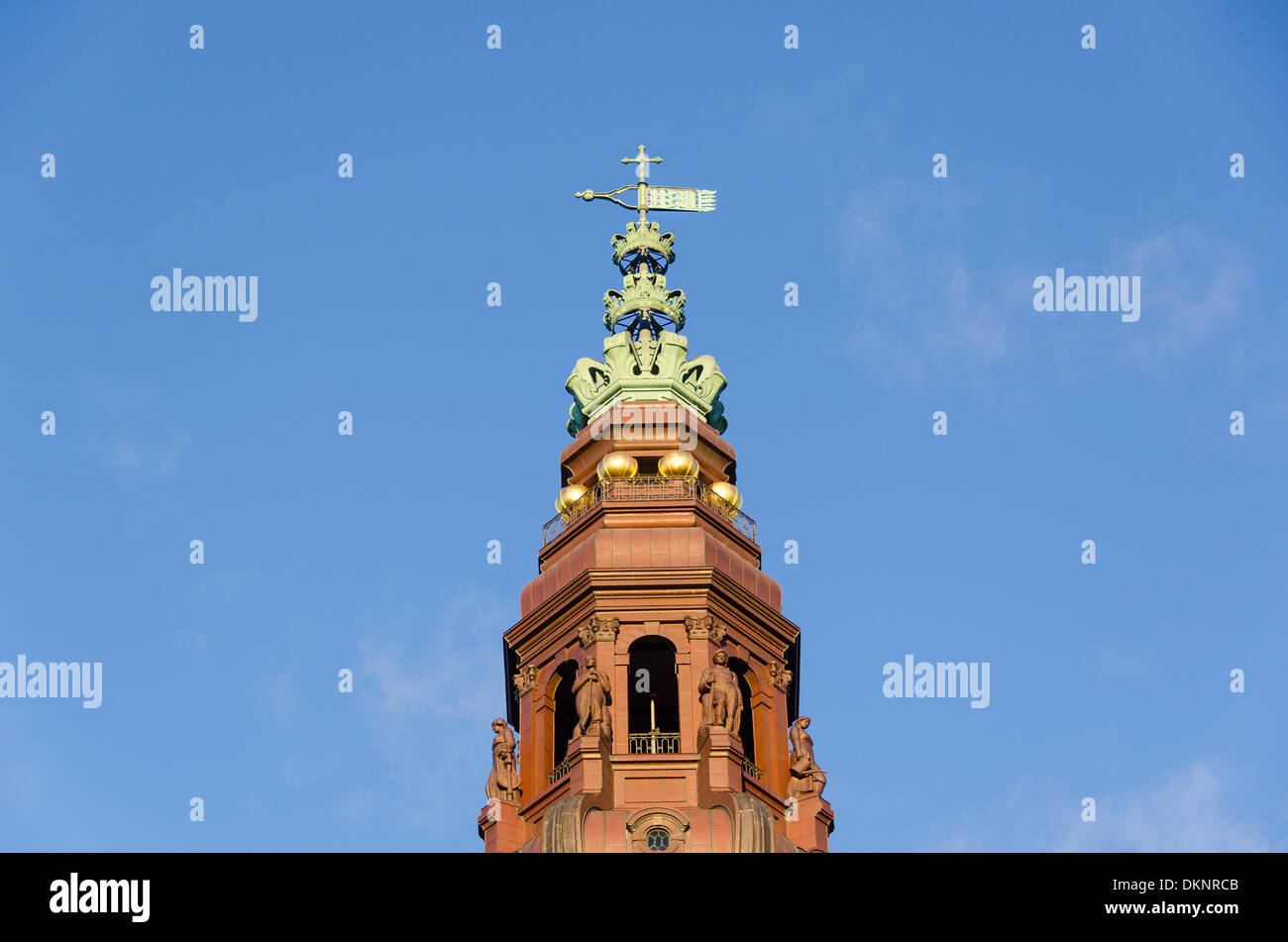 Tower of Christiansborg castle the Danish Parliament Building in ...