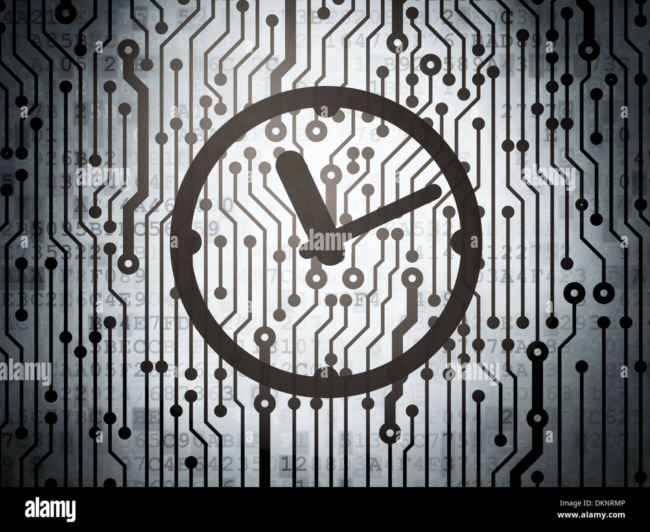 Computer circuit board clock hi-res stock photography and images - Alamy