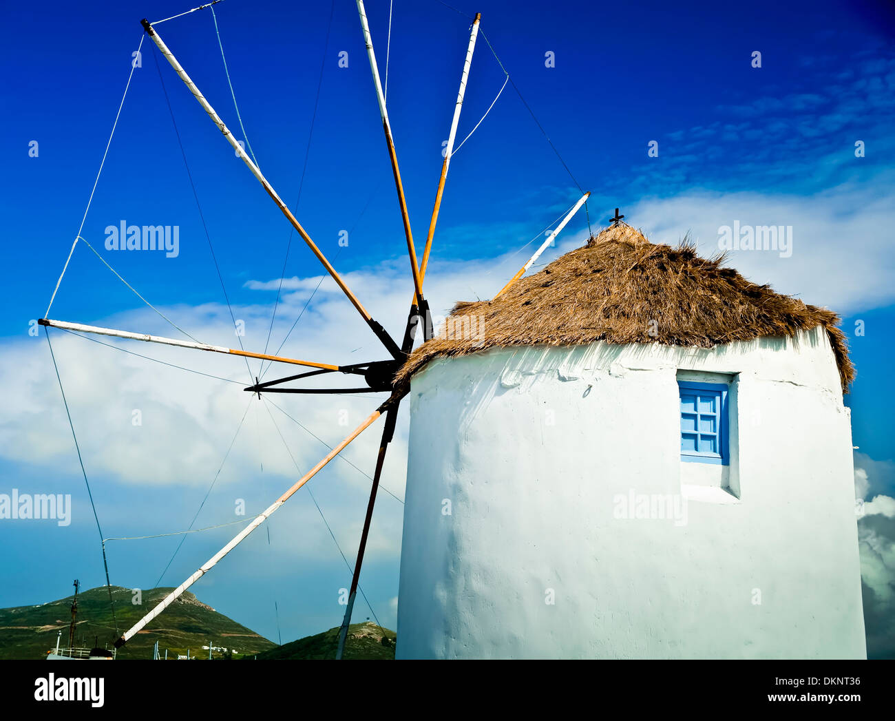 Traditional greece old windmill hi-res stock photography and images - Alamy
