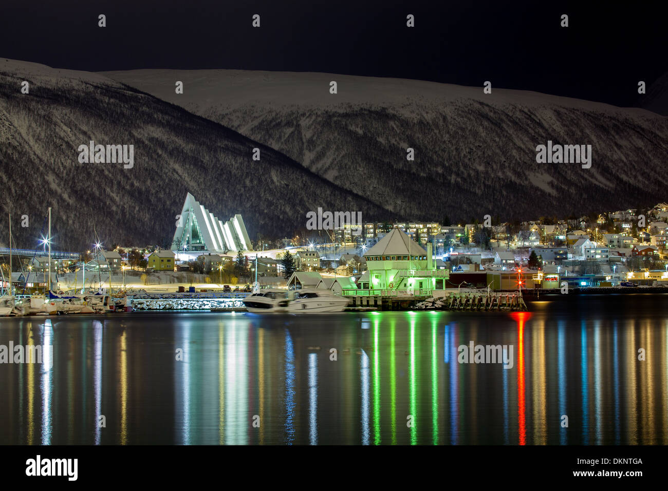 Tromso city night hi-res stock photography and images - Alamy