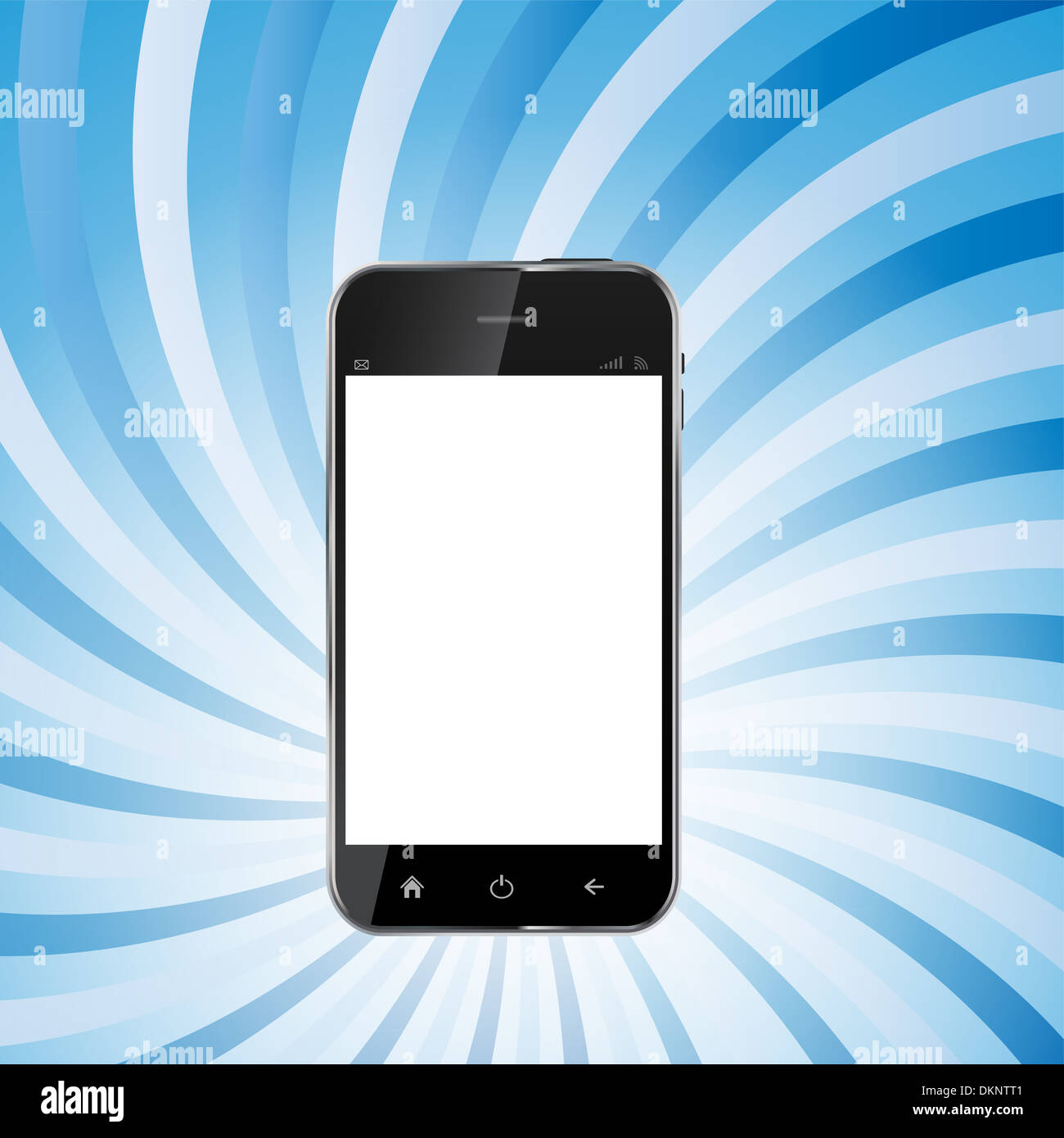 Abstract Design Realistic Mobile Phone with Blank Screen.Vector ...