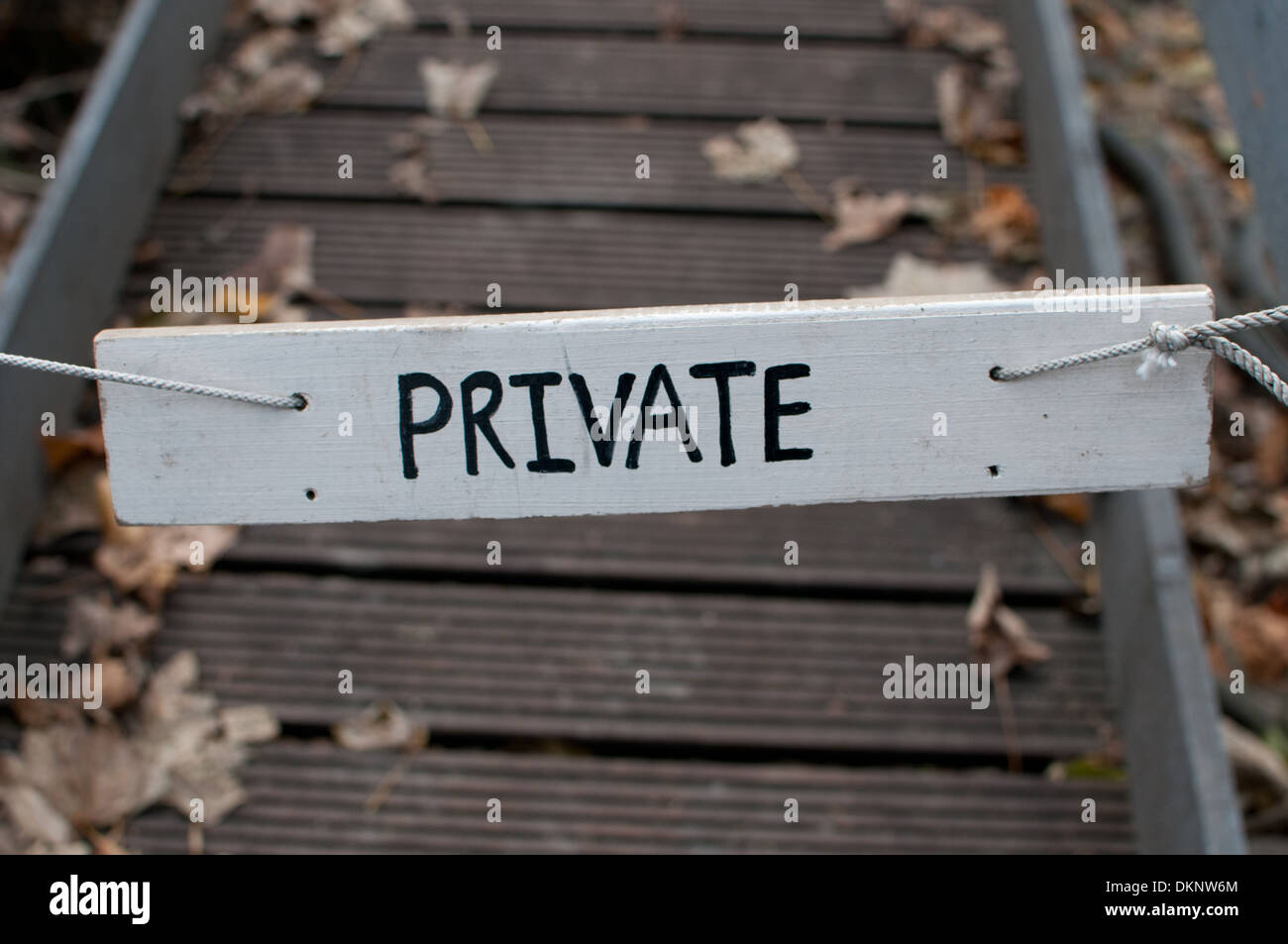 sign for privacy Stock Photo - Alamy