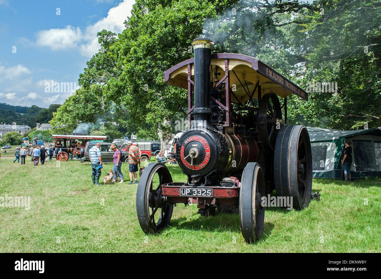 The annual steam engine rally at Boconnoc house in Cornwall, UK Stock ...