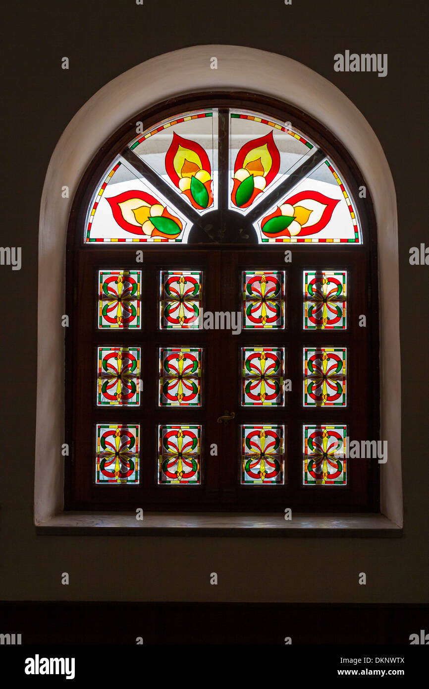 Libya, Derna. Window of the Rashid Mosque, Town Center Stock Photo - Alamy