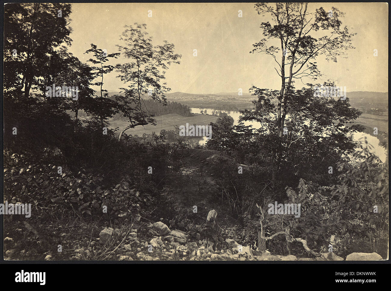 This scenic view from Lookout Mountain shows the Chattanooga Valley in ...