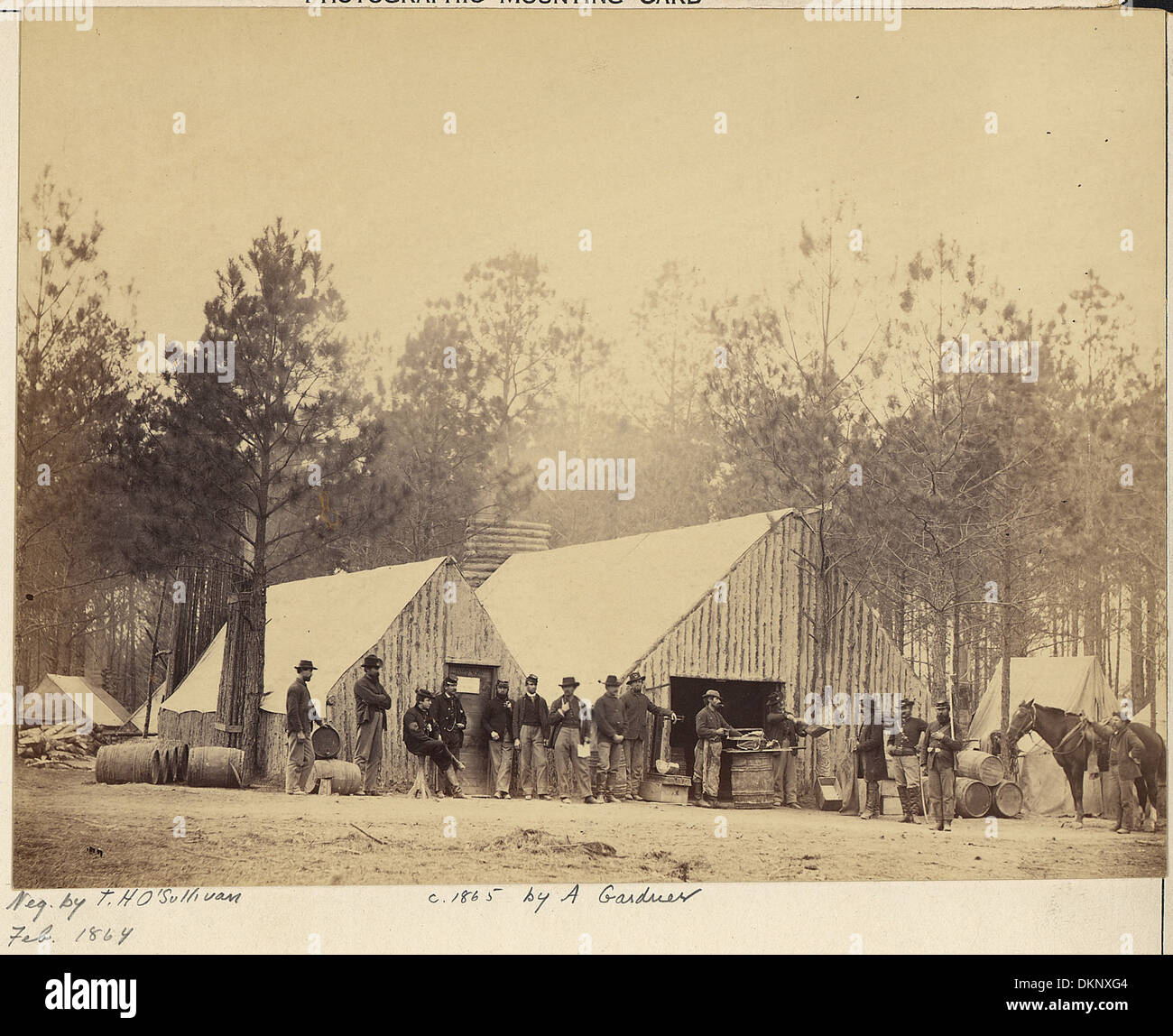 The Commissary Department of the Army of the Potomac is shown at Brandy ...