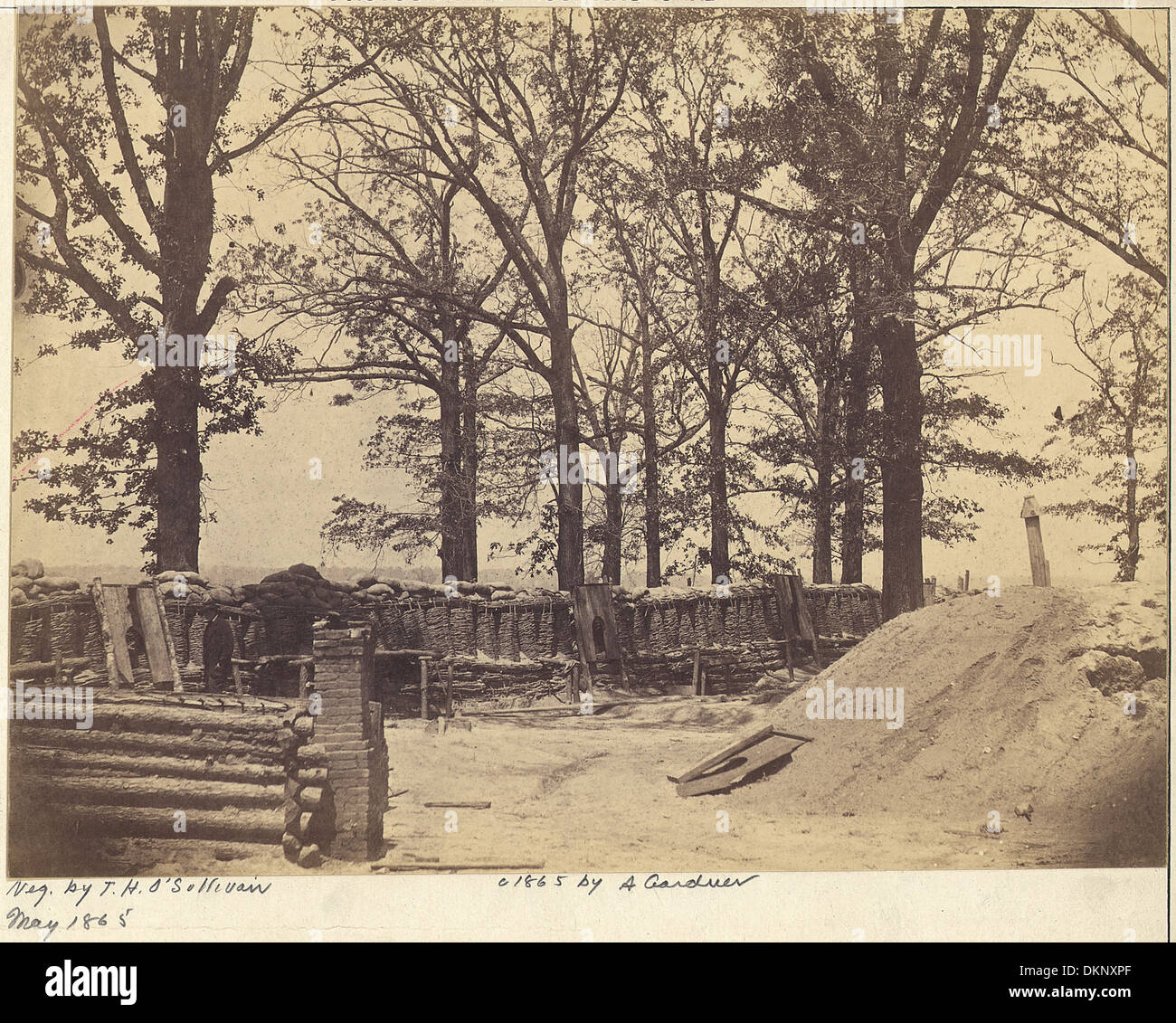 Virginia, Fort Stedman. View of the interior of 533357 Stock Photo - Alamy