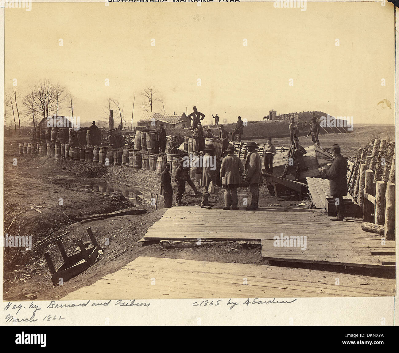 This image depicts the fortifications at Manassas, Virginia, a key ...