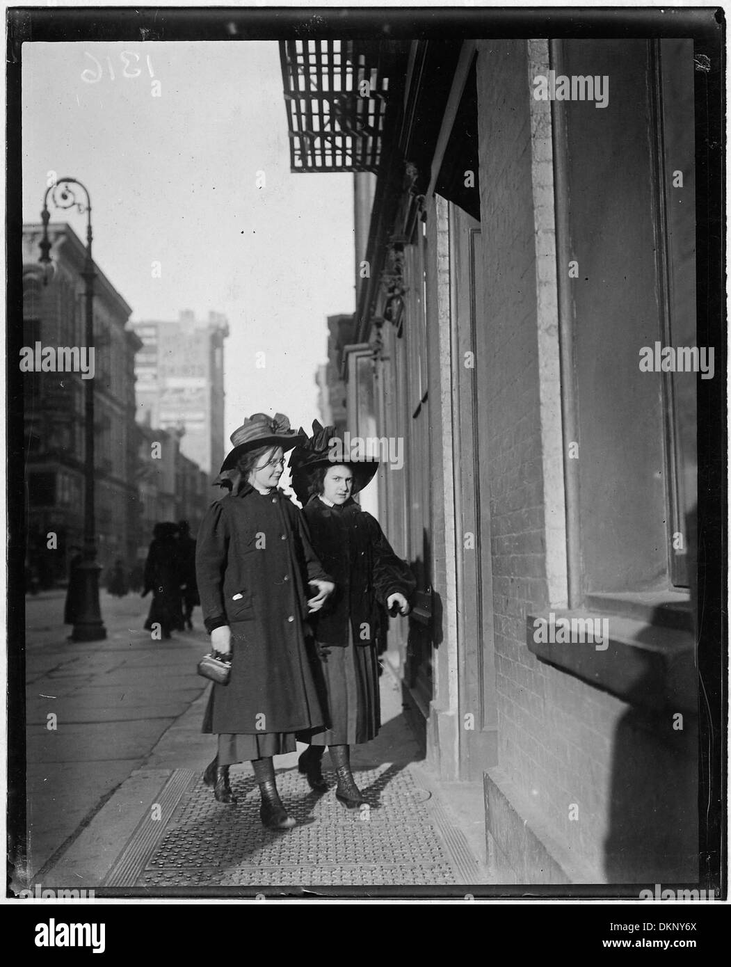 This photograph shows the exterior of Wanamaker's department store in ...