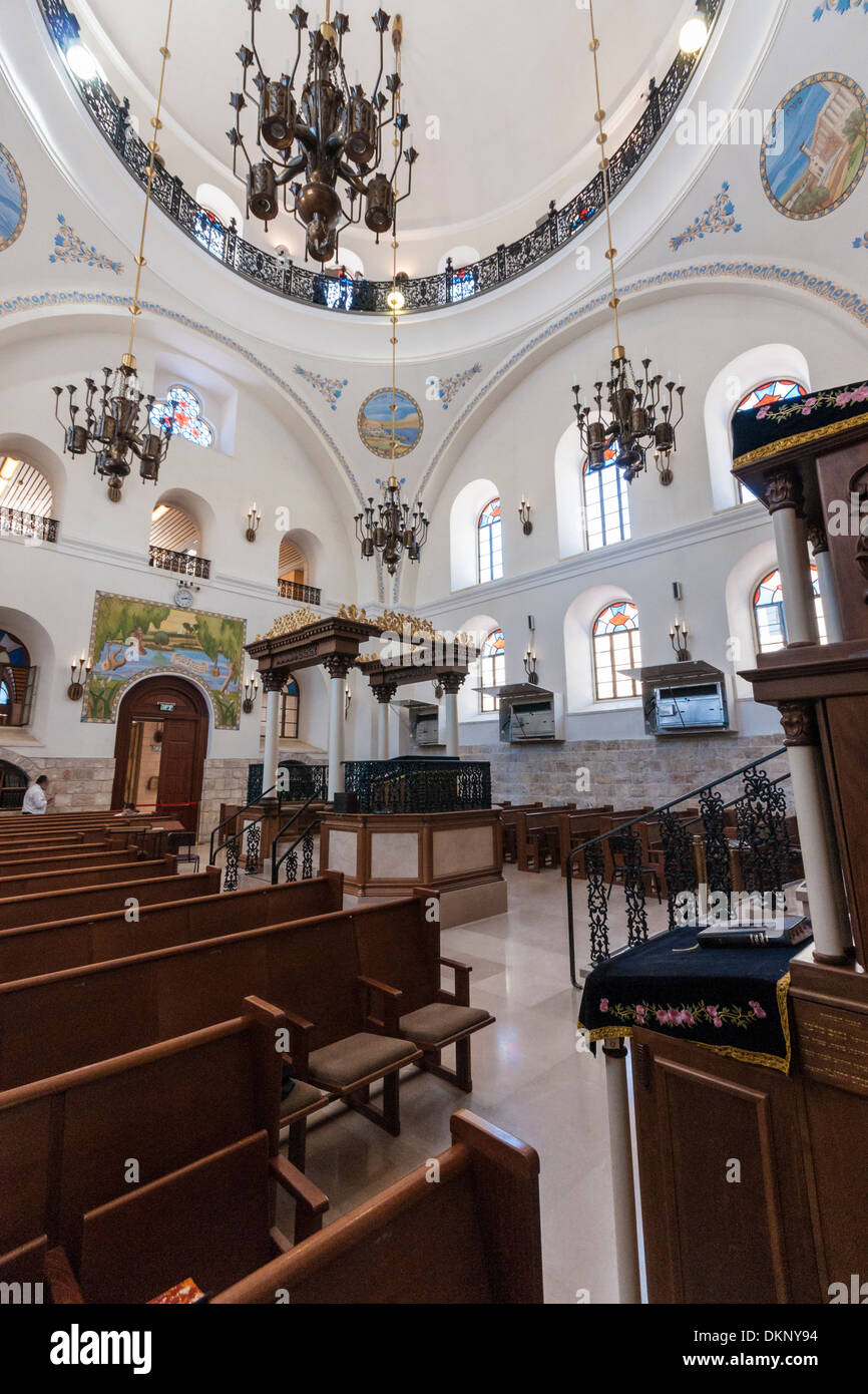 Jerusalem, Israel. The interior of the restored "Hurva" ("The Ruin ...
