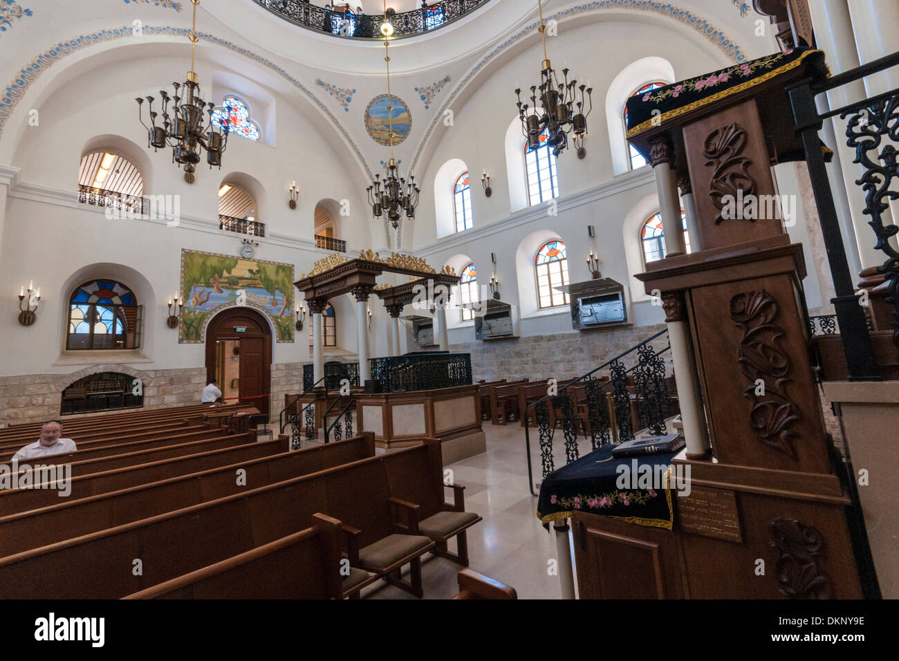 Jerusalem, Israel. The interior of the restored "Hurva" ("The Ruin ...